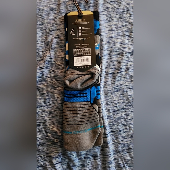 Stance | Accessories | Stance Womens Blue And Black Patterned Socks ...